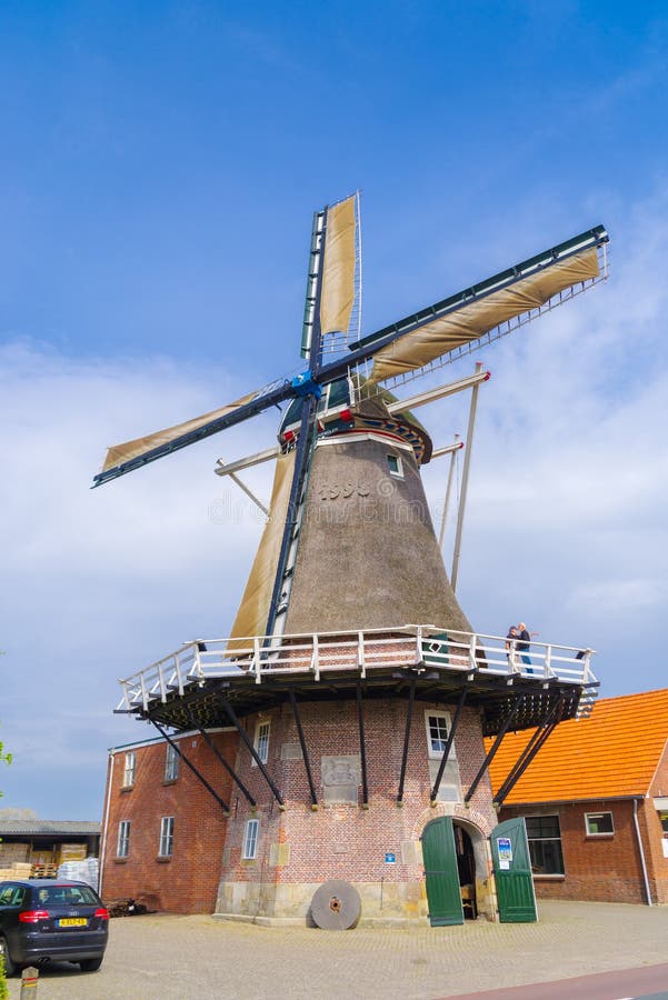 Dutch windmill editorial photography. Image of culture - 256354357