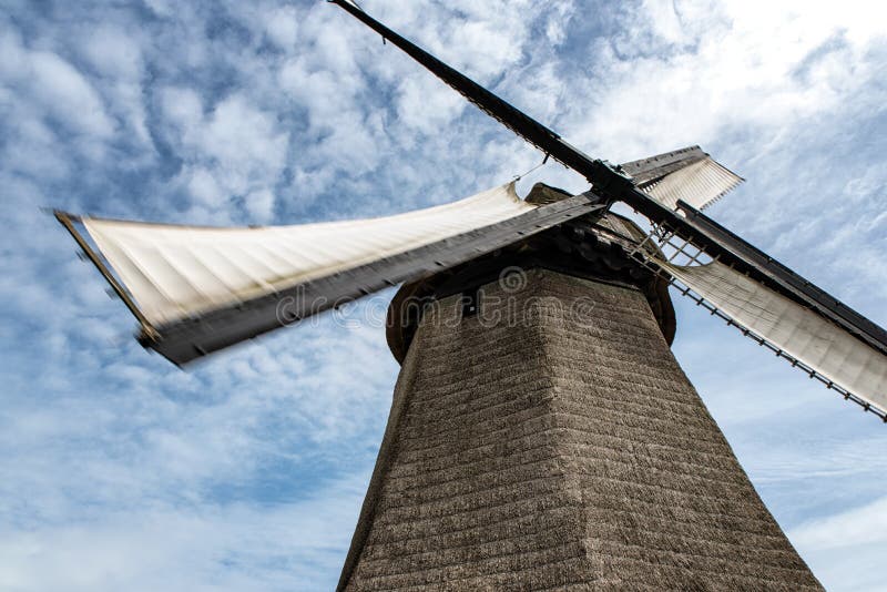 A Dutch Windmill stock image. Image of local, dutch, landmark - 72382997