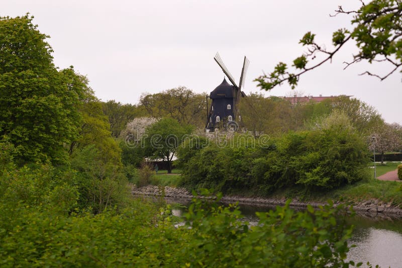 Dutch Windmill in Holland Spring Stock Photo - Image of energy ...
