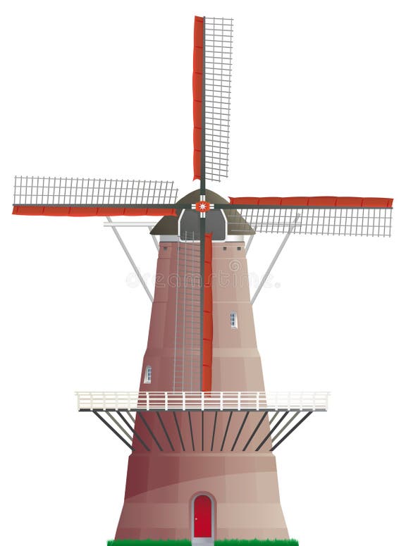 Dutch Windmill Stock Illustrations – 3,097 Dutch Windmill Stock ...