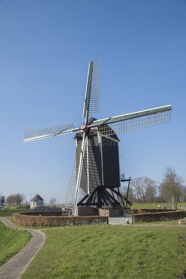 Dutch windmill stock photo. Image of beautiful, architecture - 38966560