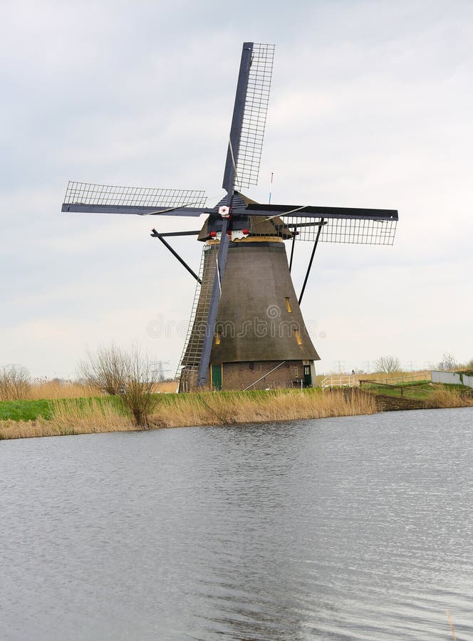 Dutch windmill stock image. Image of netherlands, famous - 39110465