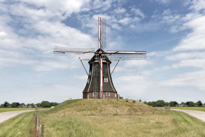 Dutch windmill stock image. Image of spring, historic - 62801407