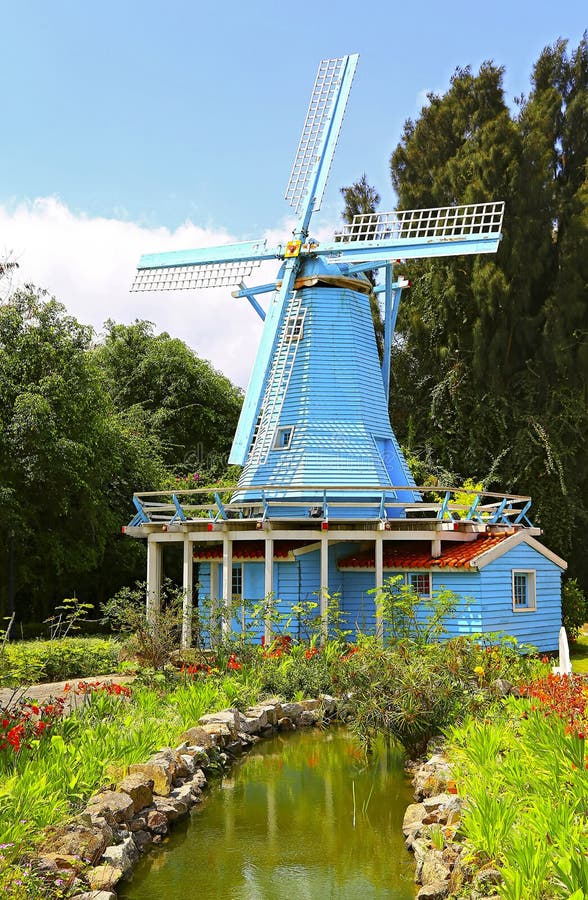 Authentic Dutch Windmill stock image. Image of holland - 15402817