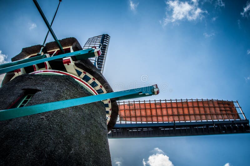 Dutch windmill stock image. Image of windows, zaanse - 32845025
