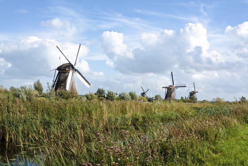 Dutch windmills stock image. Image of bright, europe - 25338115