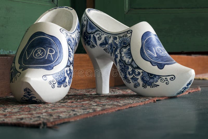 Dutch Wooden High Heel Clogs Editorial Photo - Image of tourism, shoes ...