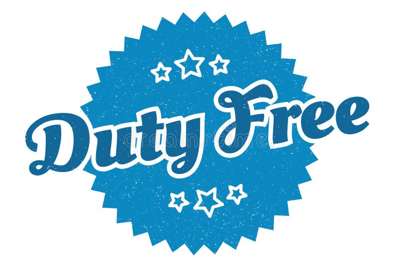 Duty Free Sign. Duty Free Vintage Retro Label Stock Vector ...