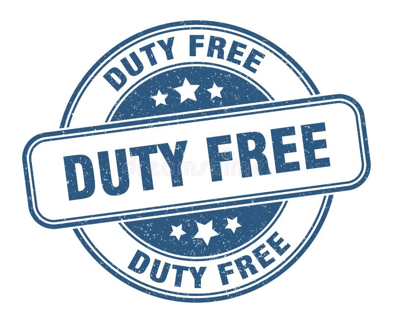 Duty Free Stamp. Duty Free Round Grunge Sign Stock Vector ...