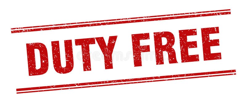 Duty Free Stamp. Duty Free Square Grunge Sign Stock Vector ...