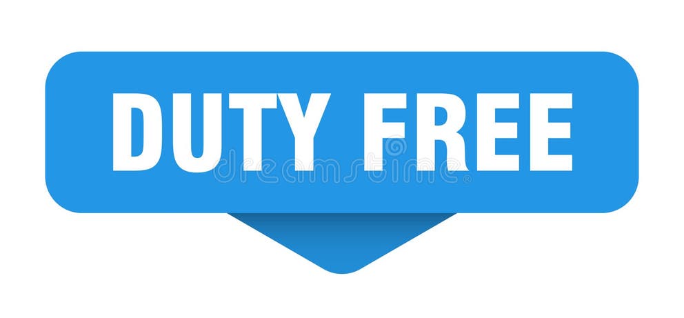 Duty Free Sticker. Duty Free Sign on Transparent Background Stock ...