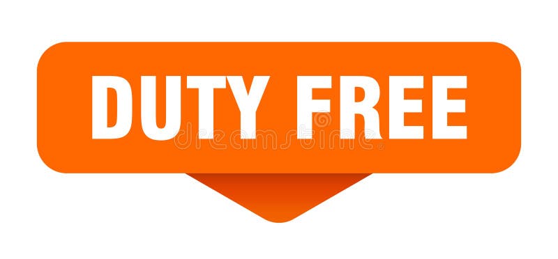 Duty Free Sticker. Duty Free Sign on Transparent Background Stock ...