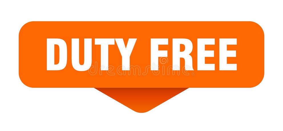 Duty Free Sticker. Duty Free Sign on Transparent Background Stock ...