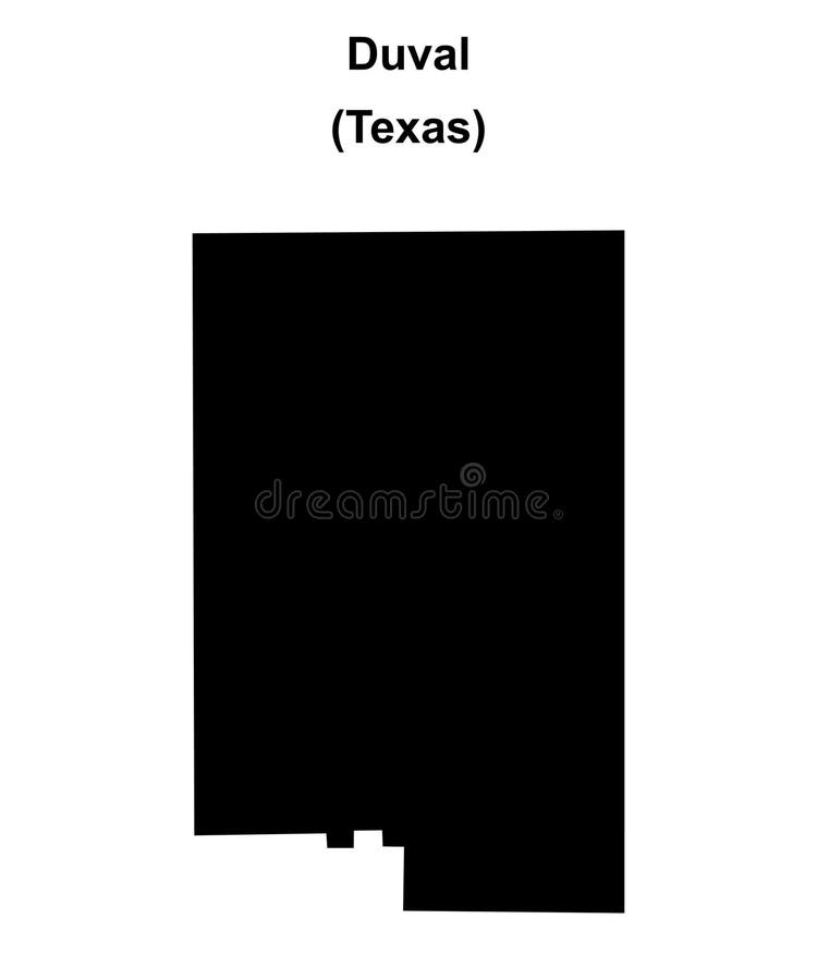 Map of Duval County in Florida Stock Vector - Illustration of ...