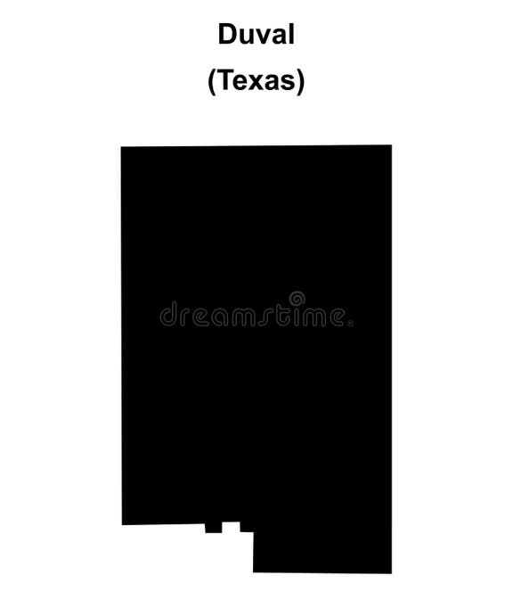 Duval outline map stock vector. Illustration of duval - 361791211
