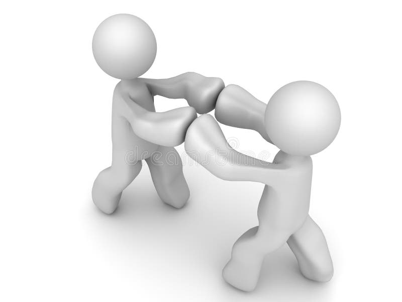 Kinderen Duwen Elkaar