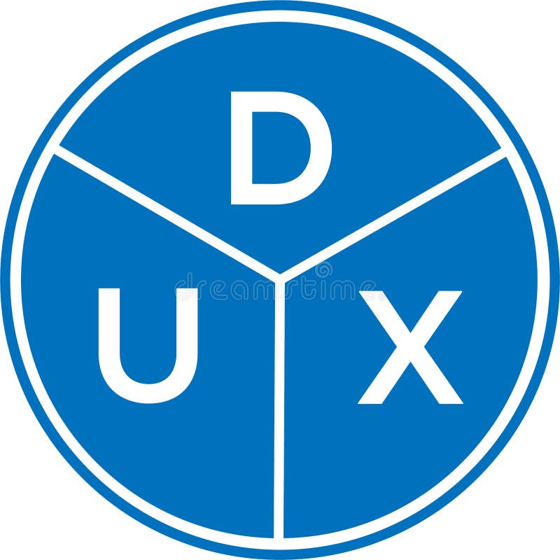 DUX Letter Logo Design on White Background. DUX Creative Circle Letter ...