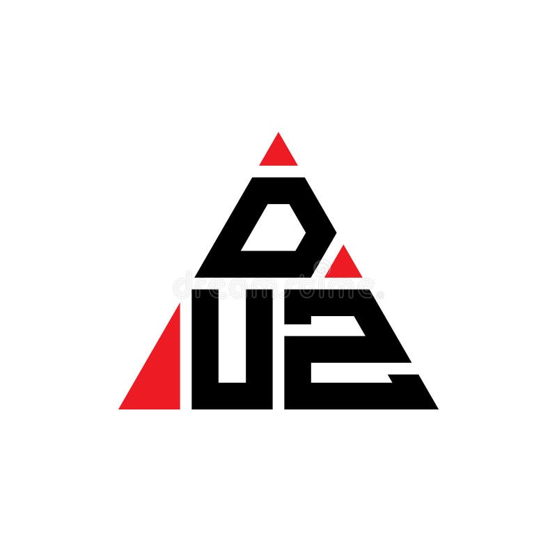 DUZ Triangle Letter Logo Design with Triangle Shape. DUZ Triangle Logo ...