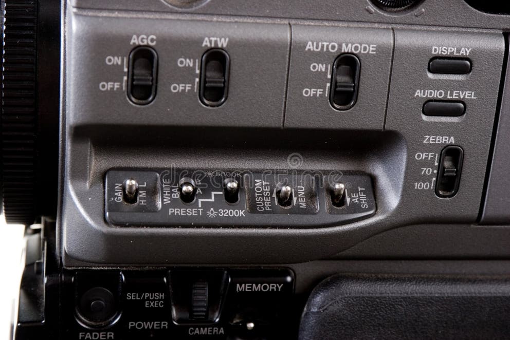 Dv camcorder control stock photo. Image of equipment, technology - 7246060