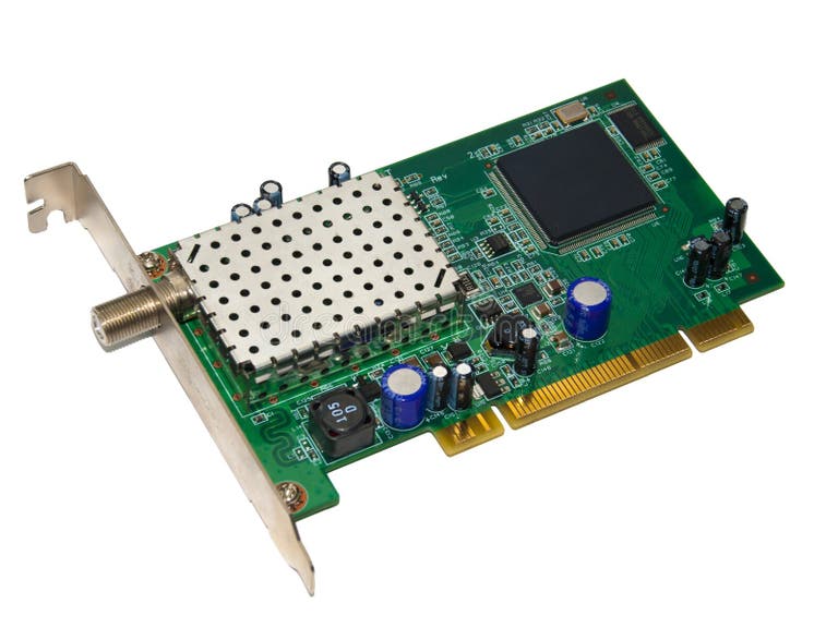 DVB card stock photo. Image of connectivity, path, computer - 18631508