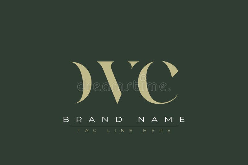DVC Abstract Letter Logo Design Stock Illustration - Illustration of ...