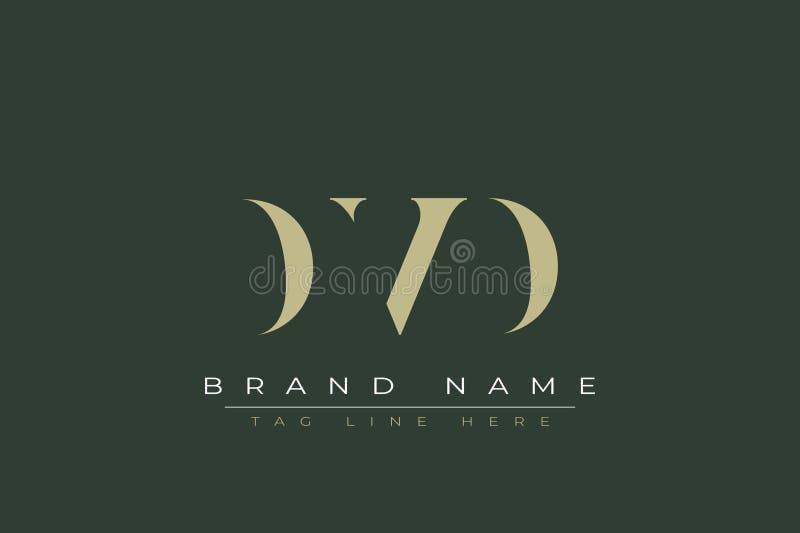 DVD Abstract Letter Logo Design Stock Illustration - Illustration of ...