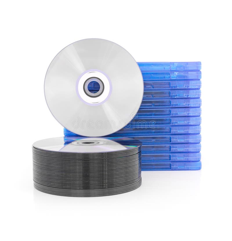 DVD box with disc stock photo. Image of plastic, blue - 67569320