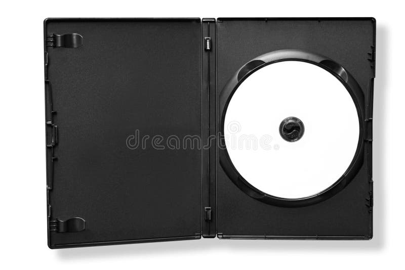 DVD in Case (with Path) stock photo. Image of circle, black - 4320120