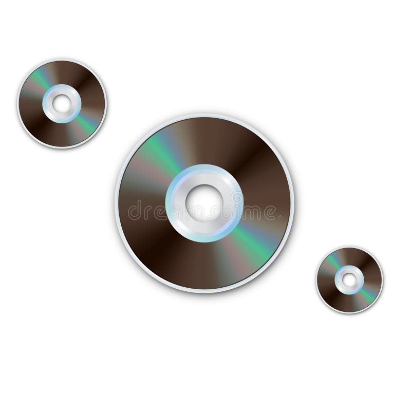 DVD CD Disc. Computer Disks. Realistic Image. Stock Vector ...