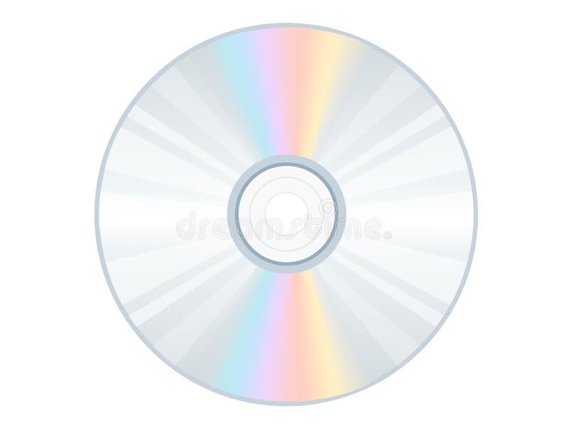 DVD or CD Disc Digital Technology Data Storage Vector Illustration ...