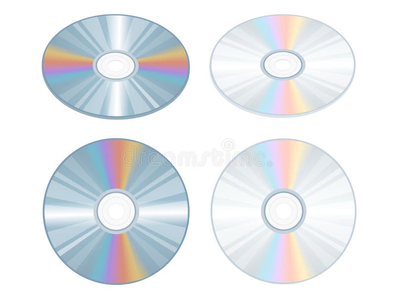DVD or CD Disc Digital Technology Data Storage Vector Illustration ...