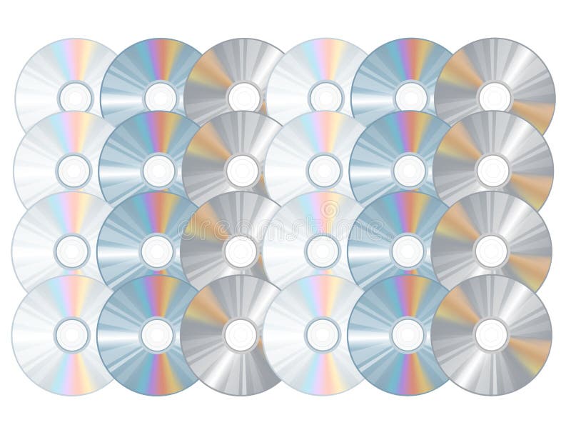 DVD or CD Disc Digital Technology Data Storage Vector Illustration ...