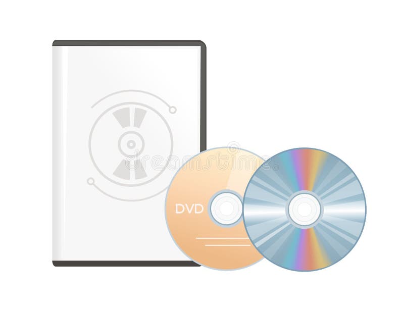 DVD or CD Disc Digital Technology Data Storage Vector Illustration ...
