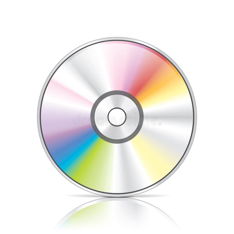 DVD or CD Disc Vector Illustration Stock Vector - Illustration of ...