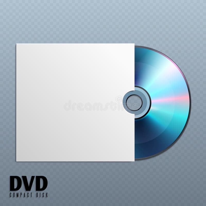 Dvd Cd Disk with White Empty Envelope Cover Vector Illustration Stock ...