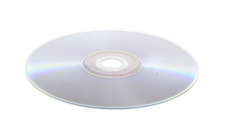 DVD, CD Isolated on White Background Stock Photo - Image of horizontal ...