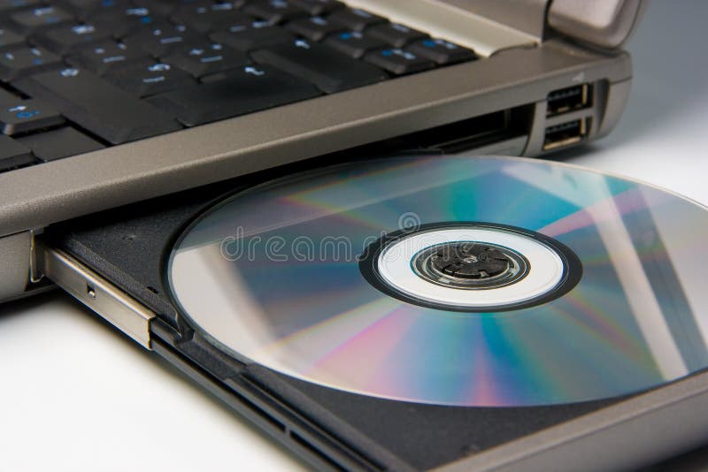 Laptop DVD Disk Drive stock image. Image of digital, disk - 11249409