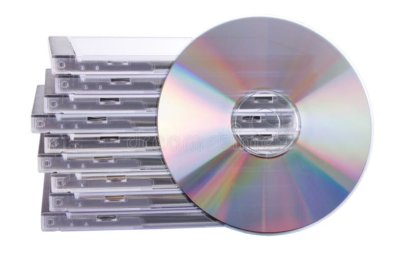 Dvd de cas image stock. Image du medias, paquet, empilé - 6635577