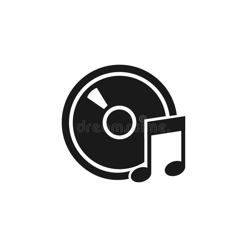 Dvd, Cd Icon Flat Style Isolated on White Background Stock Vector ...