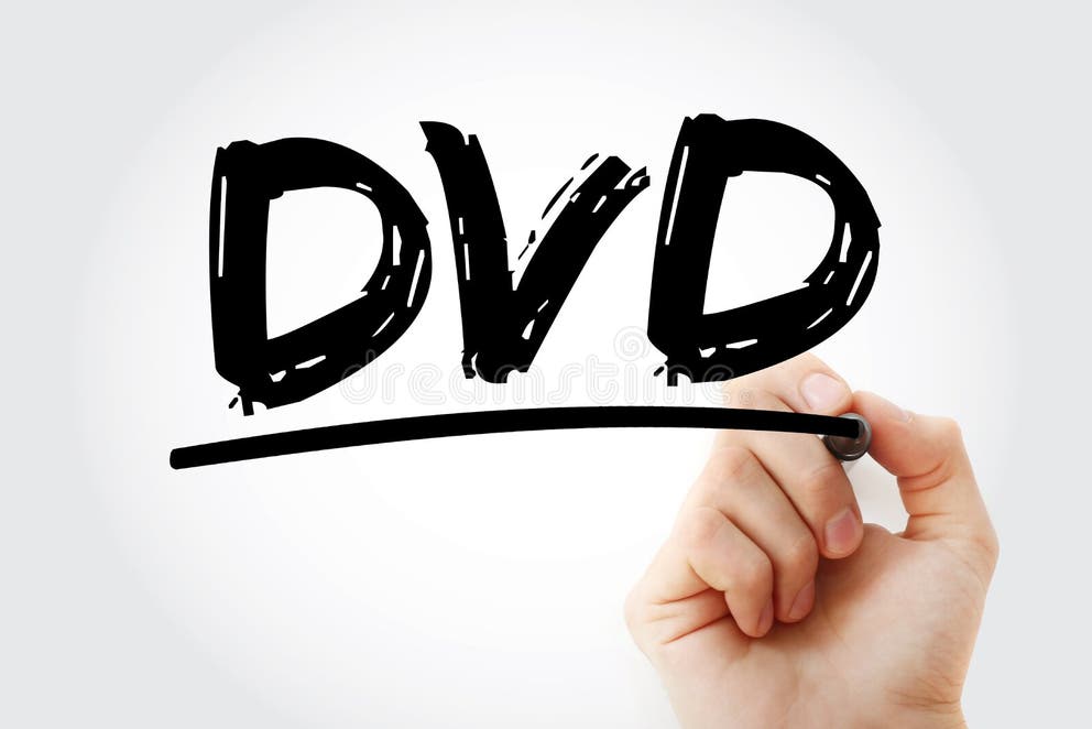 DVD - Digital Versatile Disk Acronym with Marker, Technology Concept ...