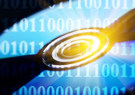 Dvd Disc with Binary Numbers Stock Image - Image of empty, laser: 62698729