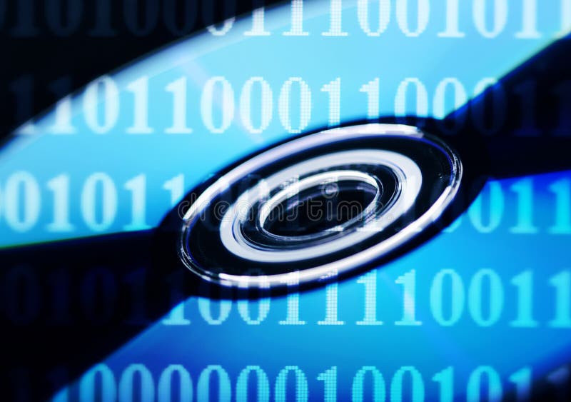 Dvd Disc with Binary Numbers Stock Photo - Image of disc, numbers: 42114592