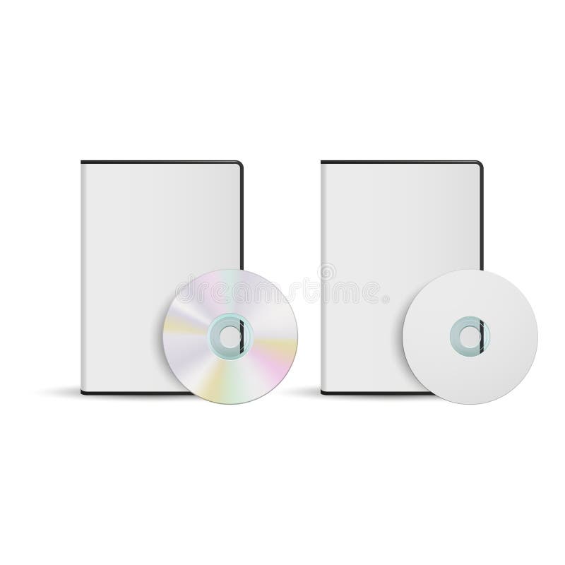 DVD Disc and Box Template for Your Design, Vector Stock Vector ...