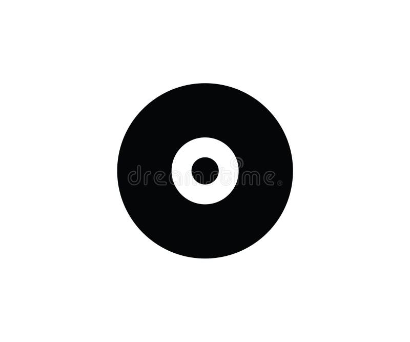 DVD Disc CD Icon Shape Technology Stock Vector - Illustration of ...