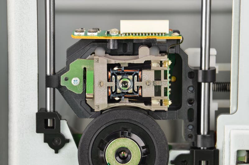 DVD disk drive mechanism stock photo. Image of plastic - 136222894