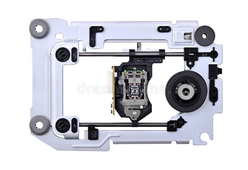 DVD disk drive mechanism stock photo. Image of microelectronics - 320974548