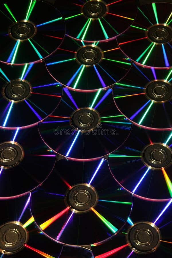 DVD disks with reflections stock image. Image of digital - 2747381