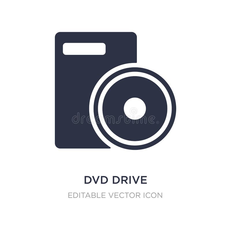 Dvd Drive Icon on White Background. Simple Element Illustration from ...