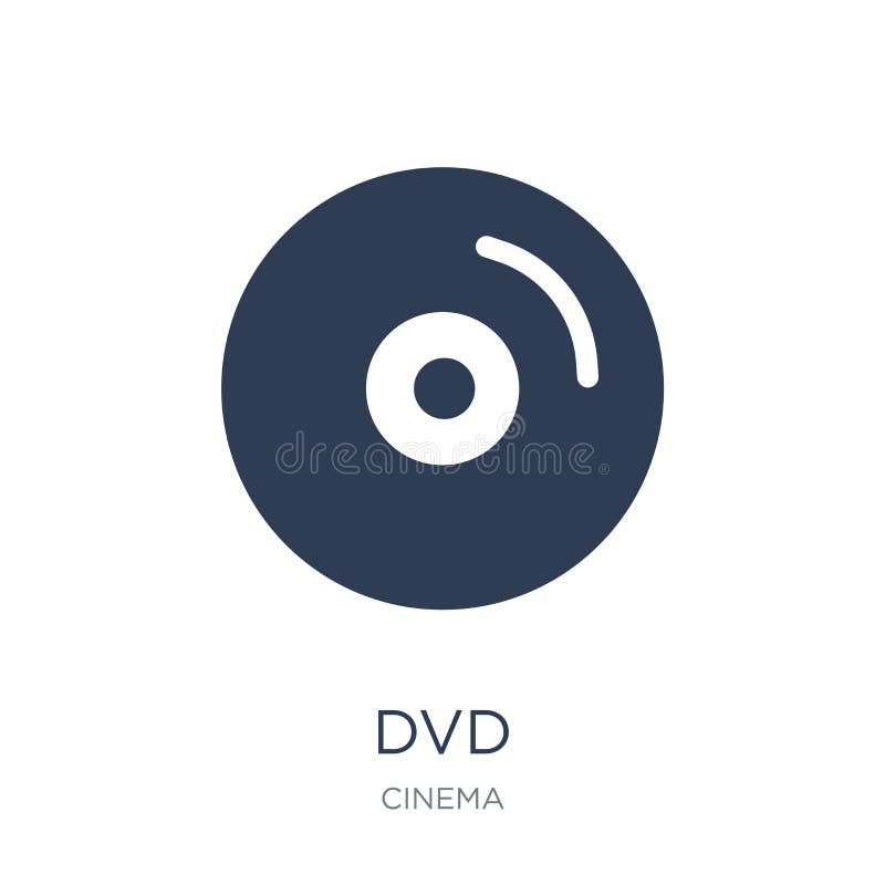 Dvd Icon. Trendy Flat Vector Dvd Icon on White Background from C Stock ...