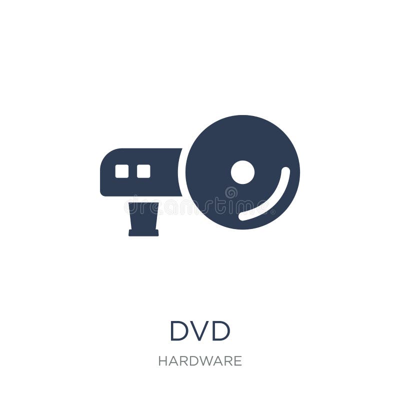 DVD Icon. Trendy Flat Vector DVD Icon on White Background from H Stock ...